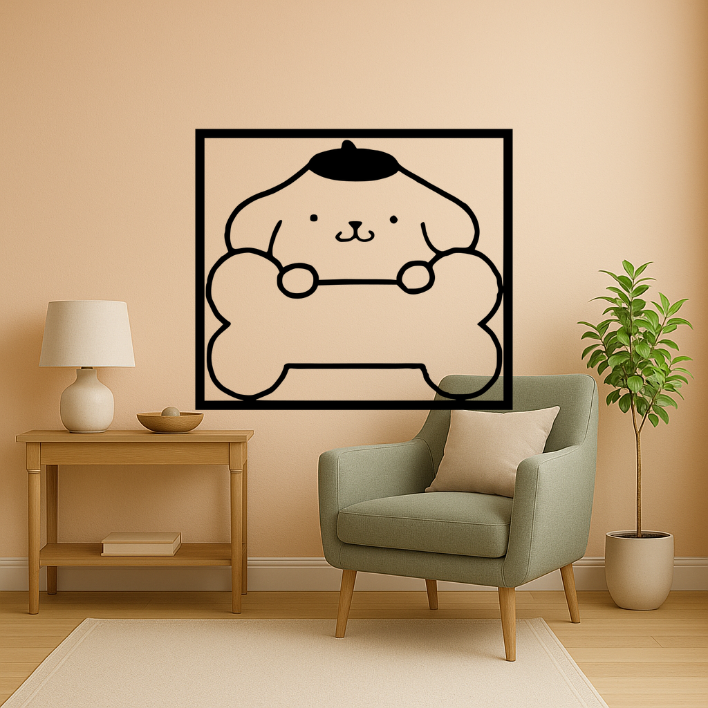 👋 Hello Kitty Hello Kitty Pompom Purin Wall Art Framed・ 3D File for 3D ...
