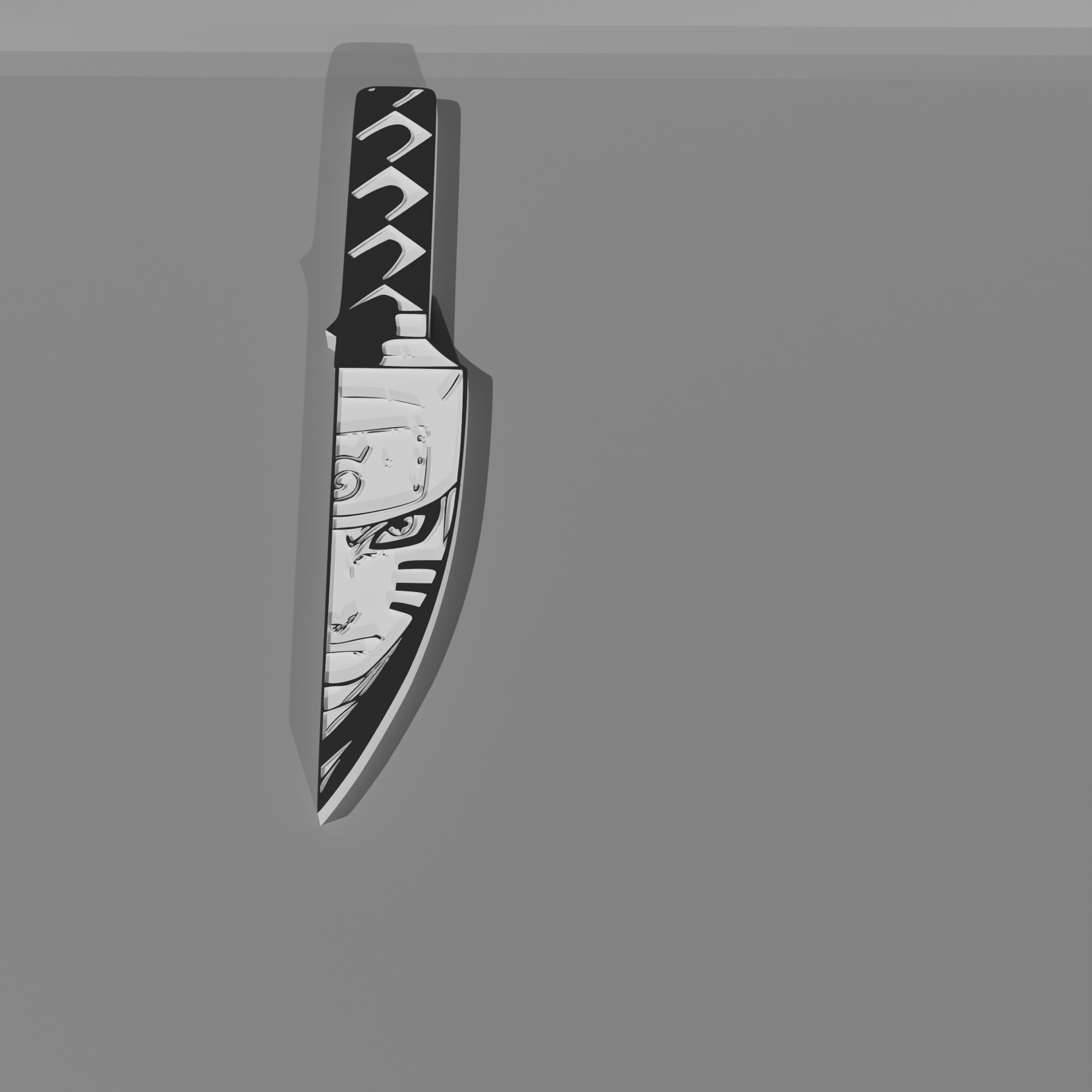 🔪 Naruto Knife Art - Wall Art Onecolor・ 3D File for 3D printing・Cults