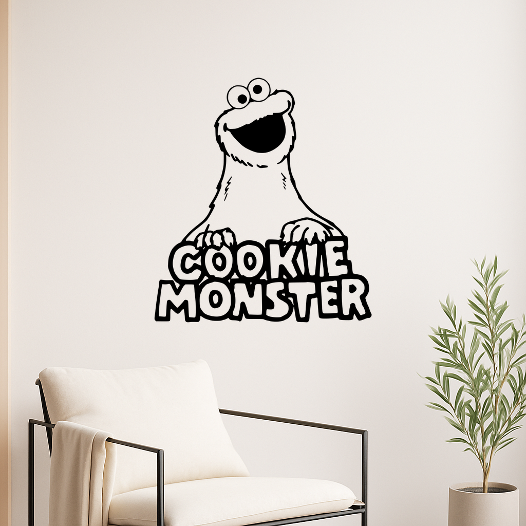 🐦 Big Bird Big Bird Cookie Monster Wall Art Framed・ 3D File for 3D ...