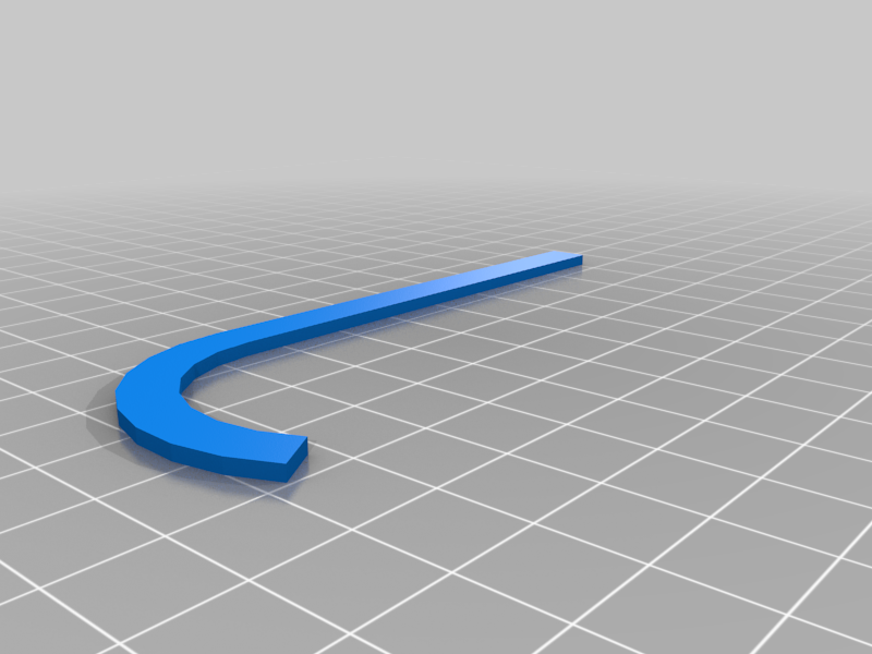 Fichier 3D gratuit Crochet en J pour la couture (Candy Cane) 🍬 ・Objet ...