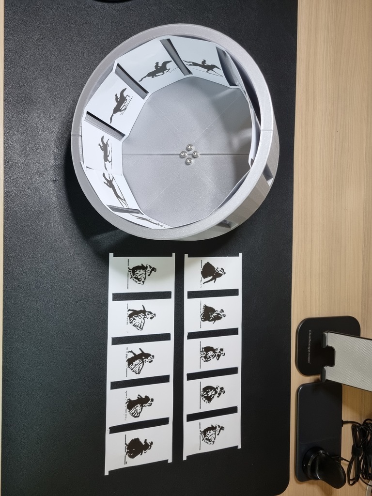 ⚙️ [GTEC] Bevel Gear Automata (Zoetrope)・Free 3D File for ・Cults