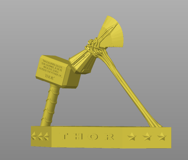 Free 3D file Mjolnir & Stormbreaker Display 👽 ・3D print design to ...