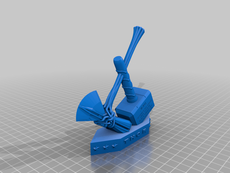 Free 3D file Mjolnir & Stormbreaker Display 👽 ・3D print design to ...