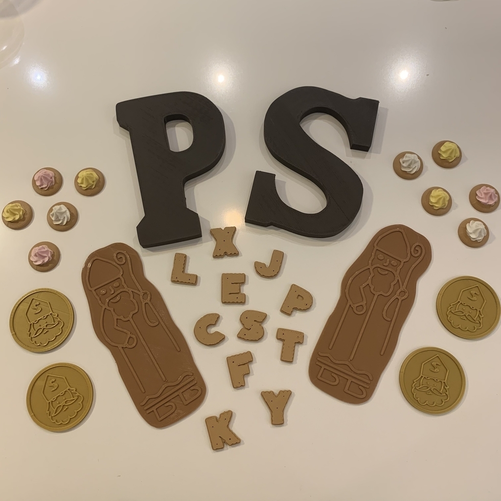 Free 3D file Chocolade letter S & P 🧸 ・3D printer model to download・Cults