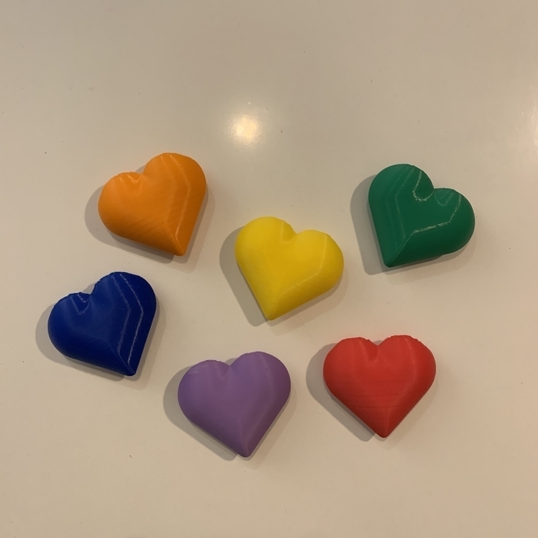 Free 3D file rounded heart full 💜 ・3D printing template to download・Cults