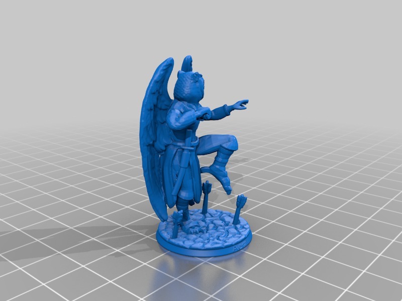 🦉 Owl Monk Fixed・Free 3D File for ・Cults