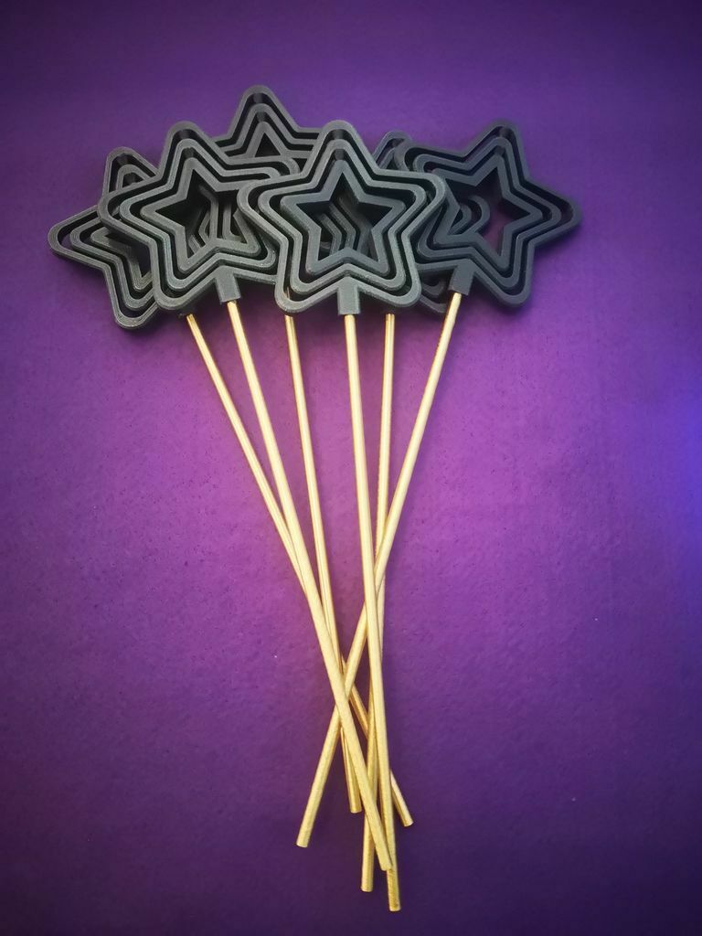 Free STL file Star magic wand ⭐ ・3D printing model to download・Cults