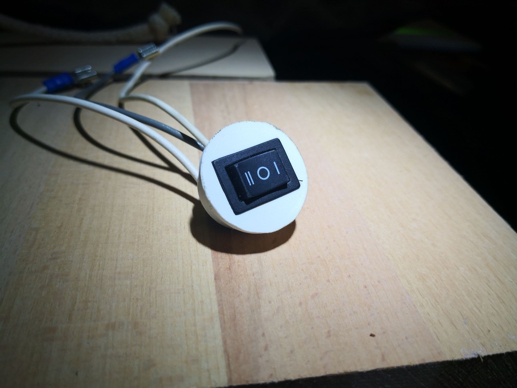 Free STL file Power Switch Case for 25mm Hole 🕳️ ・3D printer model to ...