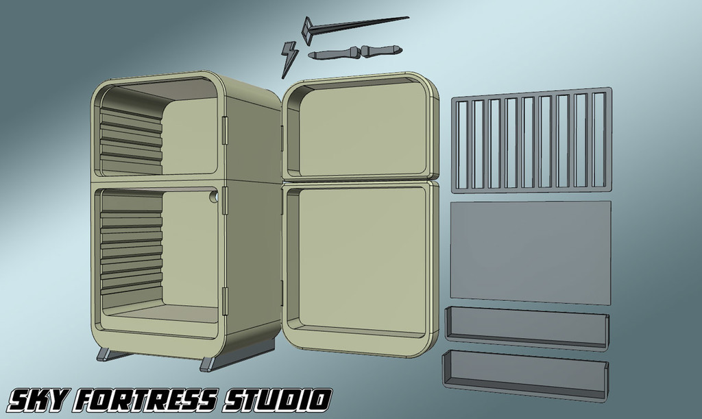 Free STL file Miniature retro fridge v2 🎲 ・3D print object to download ...