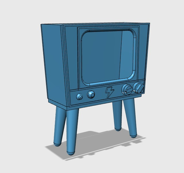 Free STL file Miniature retro TV 🎲 ・Object to download and to 3D print ...