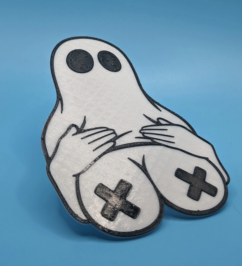 🫦 Sexy Ghost: Halloween Wall Decor・Free 3D File for ・Cults
