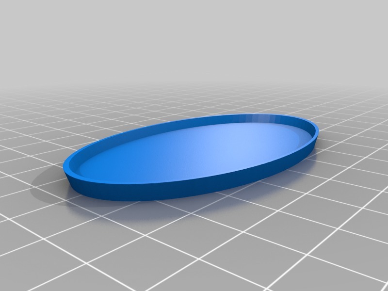 🎲 Citadel-style 75x42mm oval base・Free 3D File for ・Cults