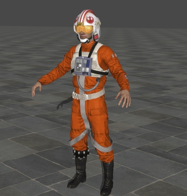 🧑‍ ️ Cockpit and Rebel Pilot for X Wing Luke・Free STL File for ・Cults