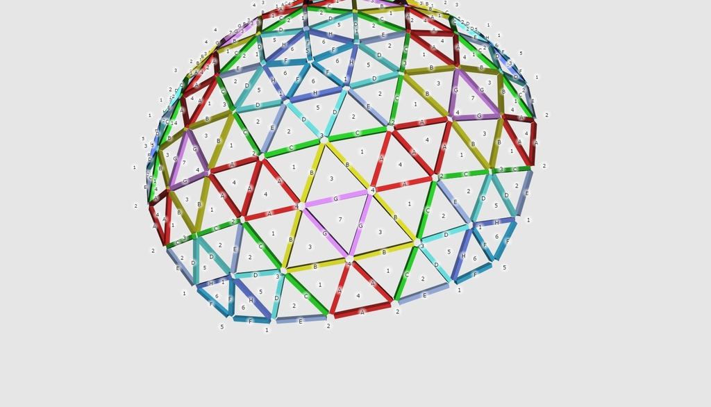 Fichier 3D gratuit Dôme géodésique Connecteur 5V pour tuyau PVC de 1 pouce 💭 ・Objet pour ...