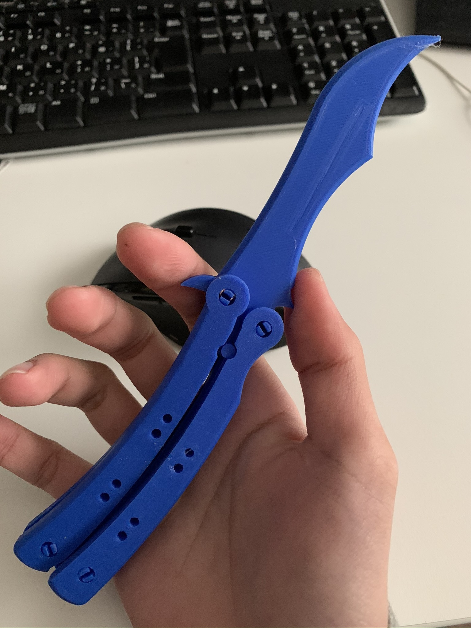 3D printable 100% Printable CS:GO Butterfly Knife・Cults