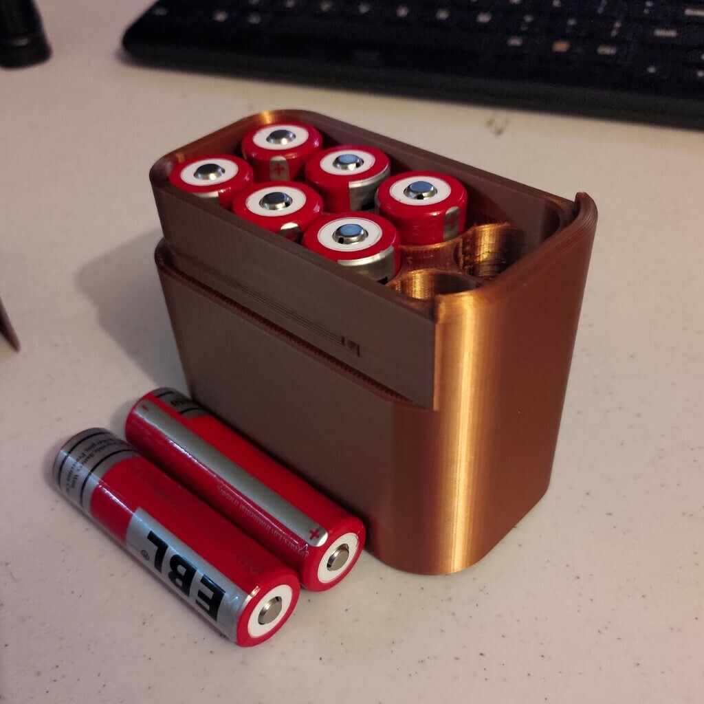 🔋 Battery Box For 18650s・Free 3D File for ・Cults