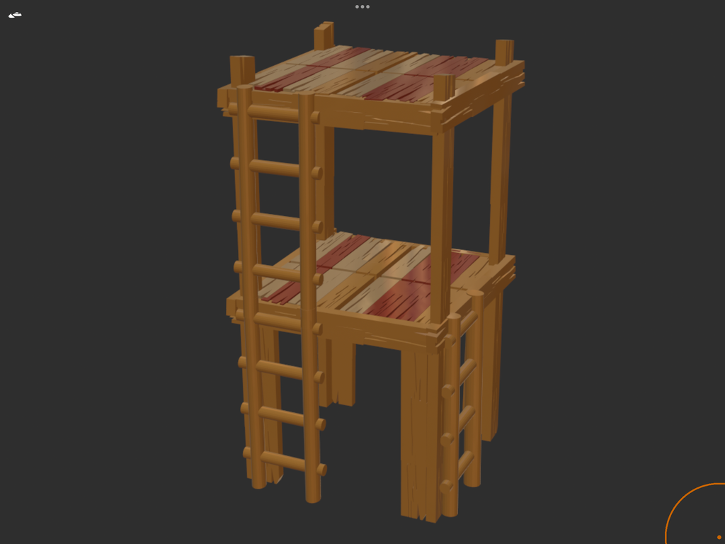 🪵 Dnd wooden tower terrain piece・Free 3D File for ・Cults