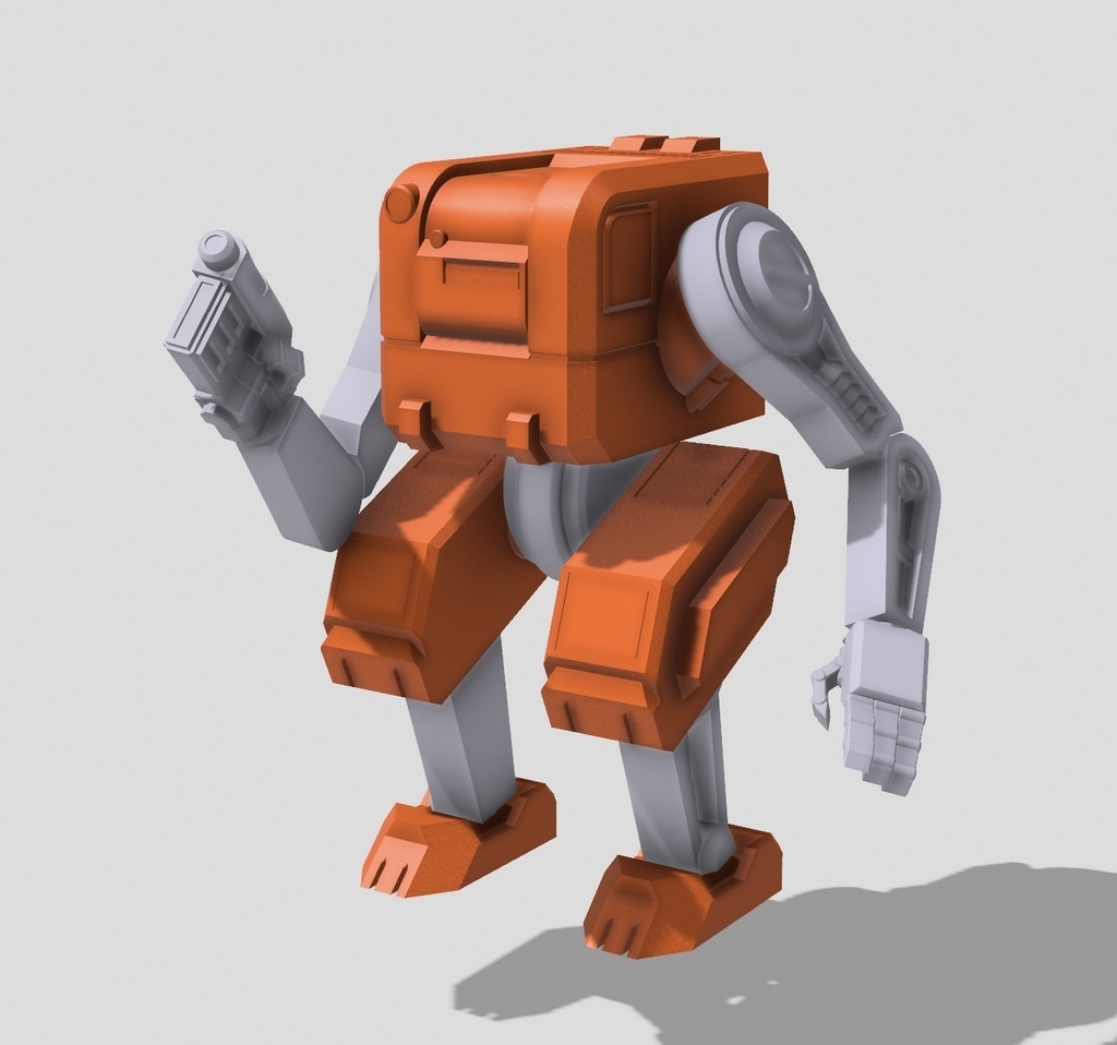 🤖 FR-1 "The Fridge" - 15mm Supportless Mech Miniature for FDM Printing ...