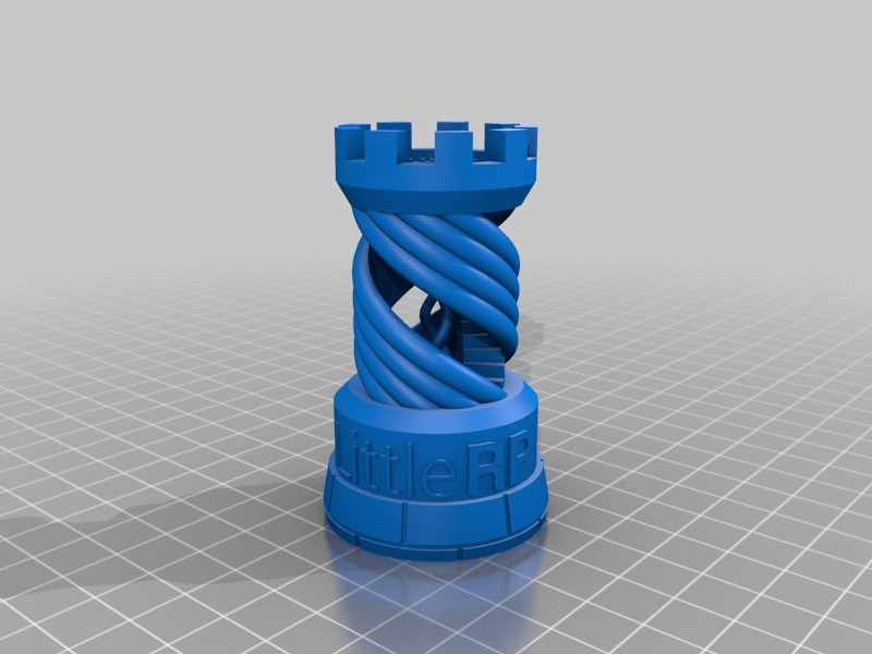 🔧 Form 1+ Style Sample Rook - Branded for LittleRP・Free 3D File for ・Cults