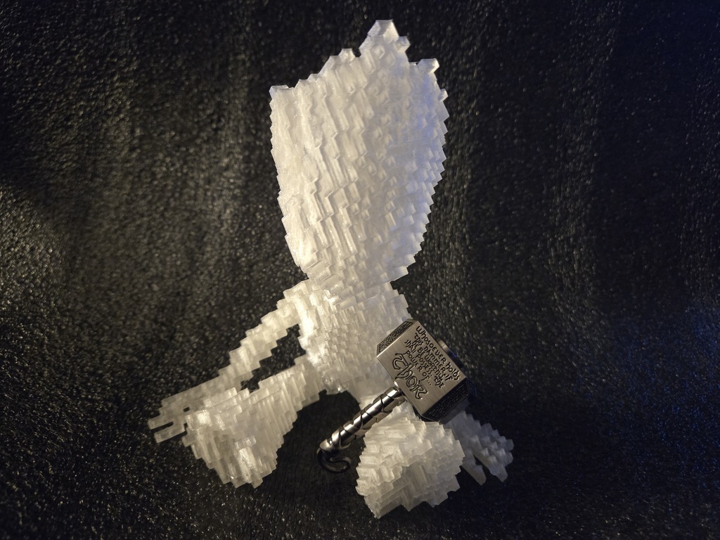 Free 3D file Smiling Sitting Pixel Groot 🪞 ・3D printable model to ...