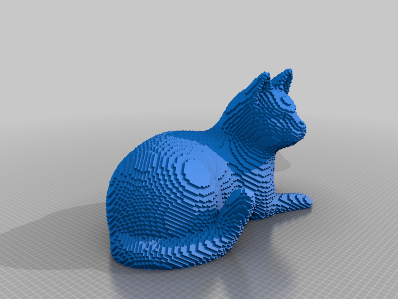 🪞 Pixel Kitty・Free 3D File for ・Cults