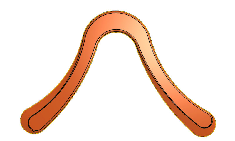 Archivo STL gratis Boomerang de ocho arcos 🪃 ・Modelo de impresión 3D ...