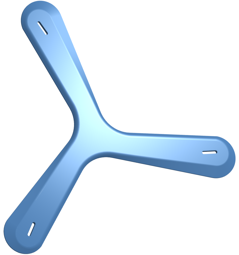 Free 3D file Retro Boomerang with Wide Wings 🪃 ・3D printer model to ...