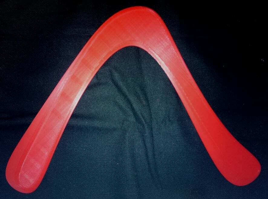 3D printing Hook Shaped Boomerang・Cults