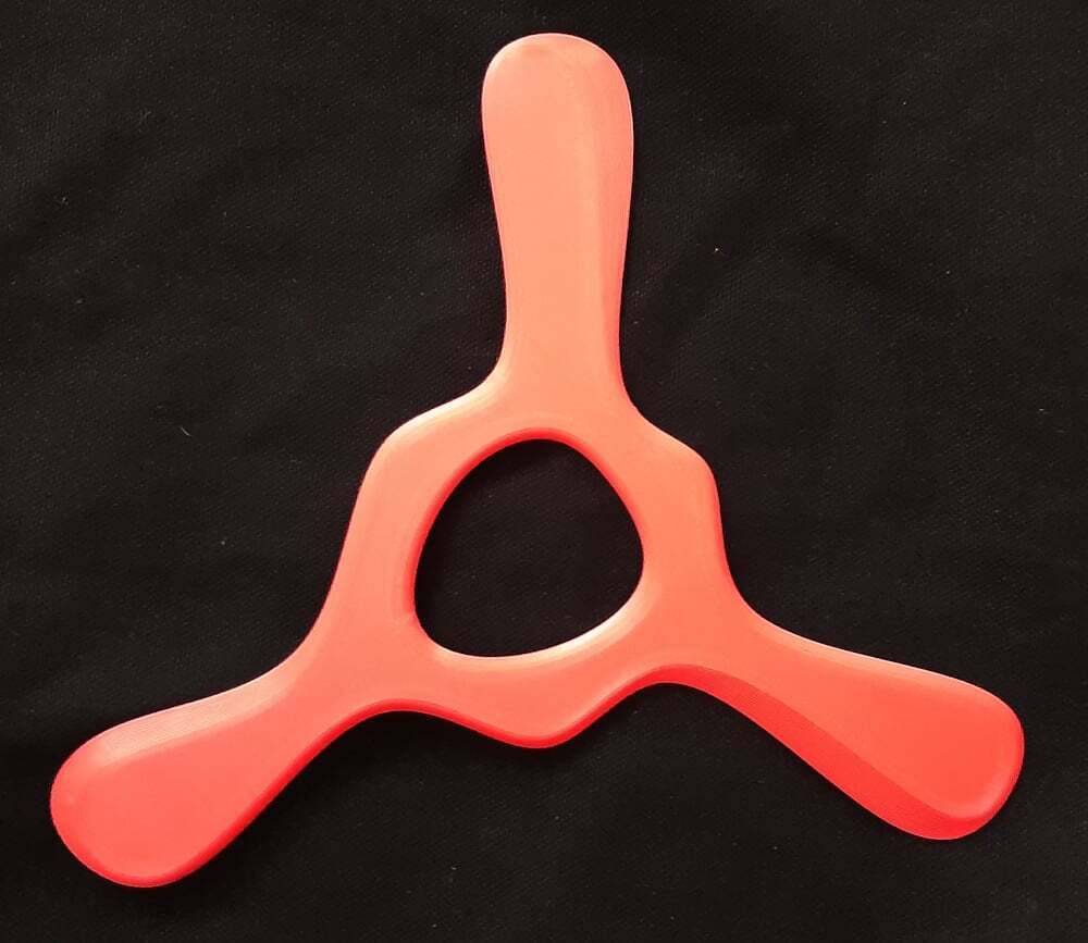 🪃 Even Wonkier Three Blader Boomerang・3D Print・Cults