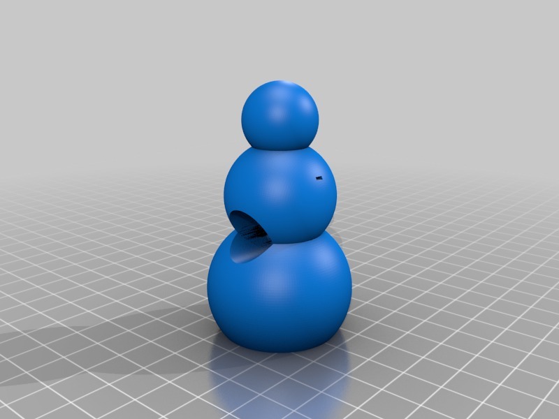 ☃️ Cannonballed Snowman・Free 3D File for ・Cults