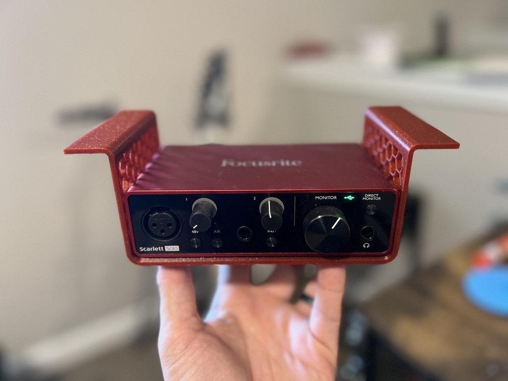 🎵 Focusrite Scarlett Solo Under-desk Mount・Free 3D File for ・Cults