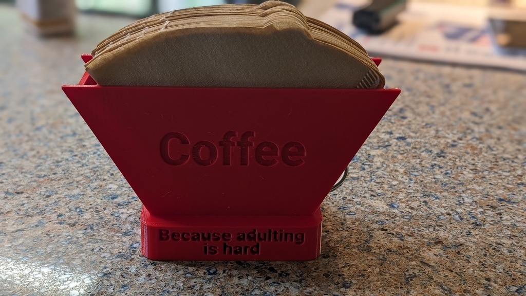 ☕ Coffee Filter Holder - Filter Size #1・Free 3D File for ・Cults