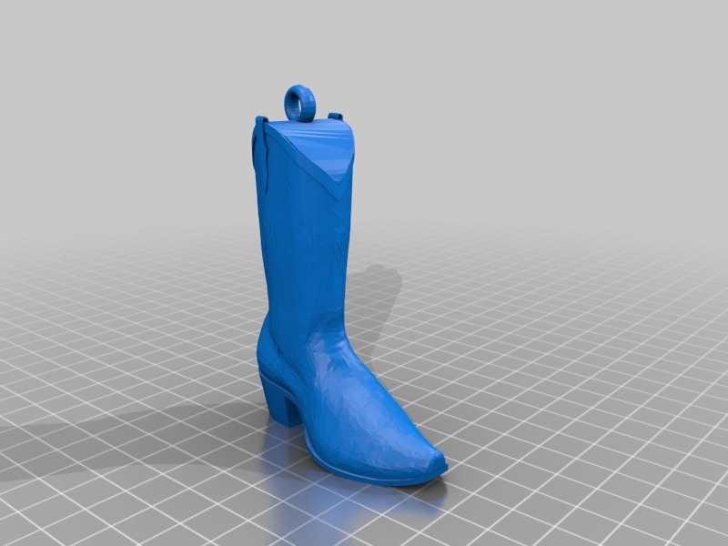 🤠 Cowboy Boot Key Fob・Free 3D File for ・Cults