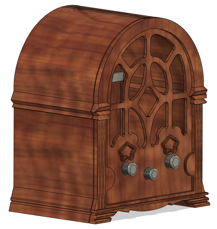 📻 Vintage radio prop・Free 3D File for ・Cults