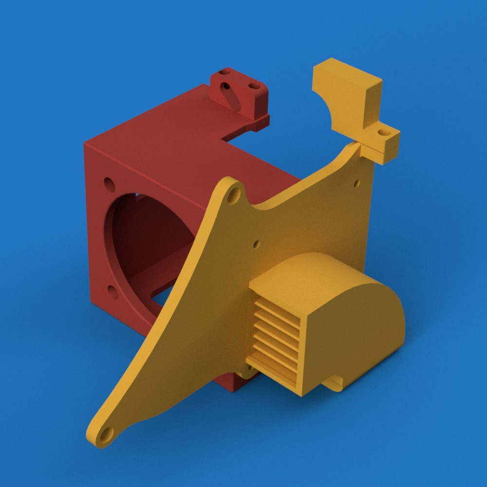 🧞‍♂️ Creality Ender 3 4010/4020/5015 Fan Mount and Duct・Free 3D File for ・Cults