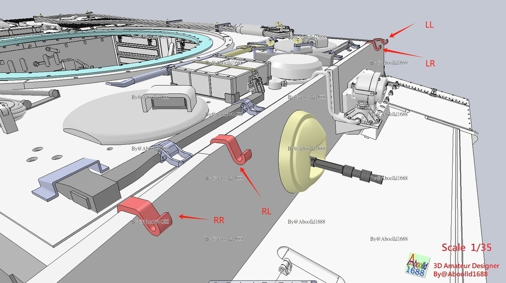 Free 3D file Tiger Tank Front Armor Track Clamp.(STL-35). 🐅 ・3D ...