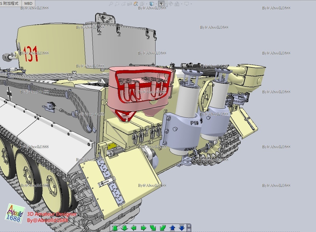 Fichier 3D gratuit TIGER TANK EARLY FILTER-D FOR CUTTING TYPE (STL-1/35)(VE2) 🐅 ・Plan à ...