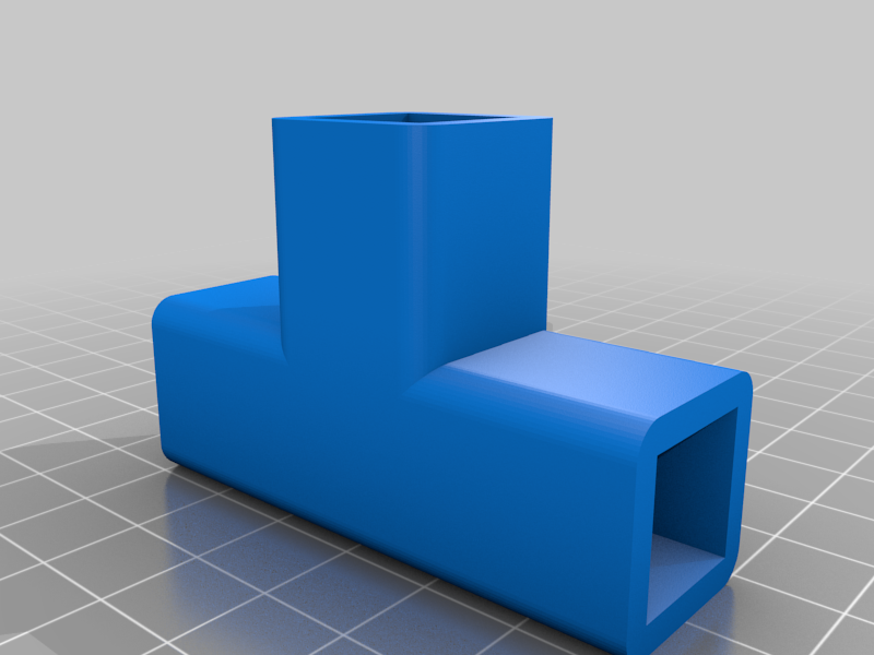 🟪 Quadratrohr Verbinder, square tube connector・Free 3D File for ・Cults