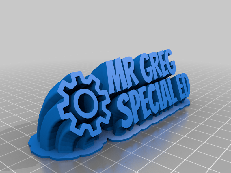 Free 3D file Mr Greg SPED 🏢・3D printing template to download・Cults