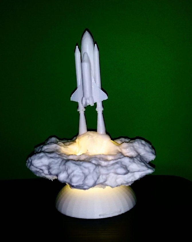Free 3D file Space Shuttle Lift Off Lamp 🛰 ・Design to download and 3D ...