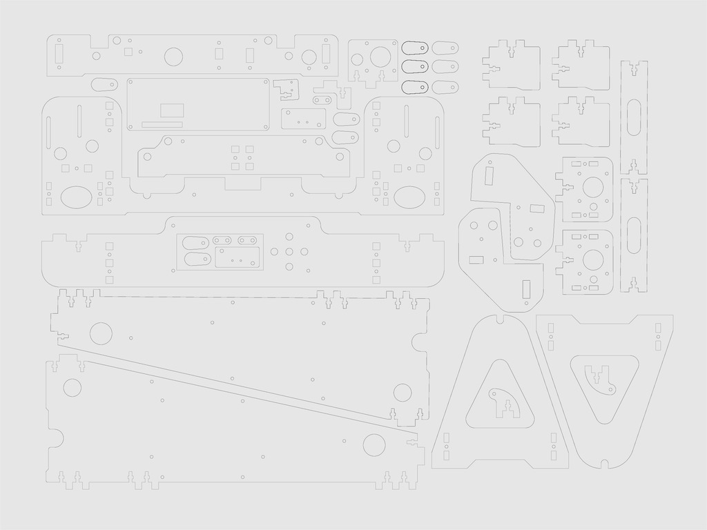 🖼️ Anet A8 Frame Acrylic MDF Laser/CNC cut・Free 3D File for ・Cults