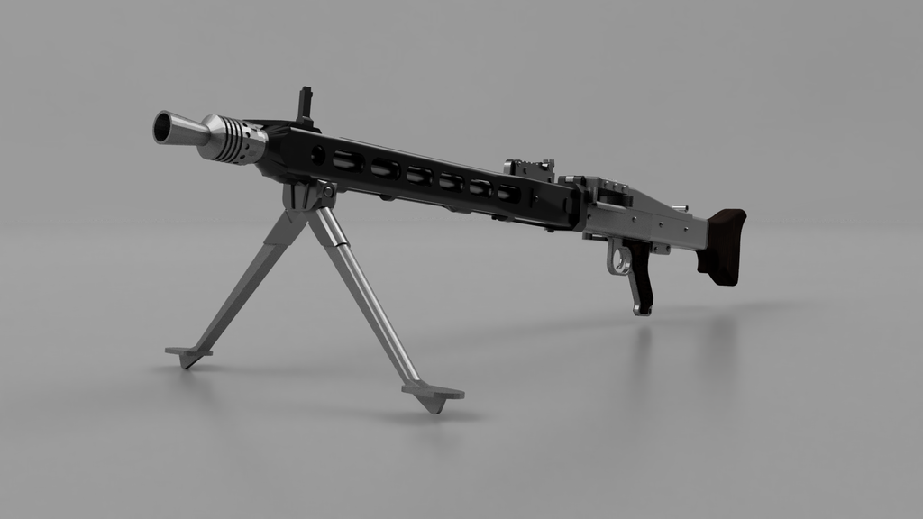 🔫 Real Size 1:1 Display MG42.・ STL File for 3D printing・Cults