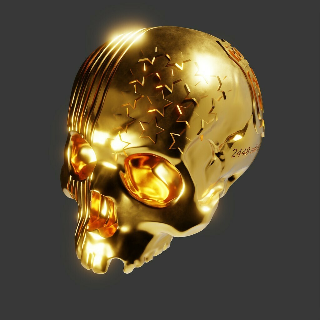 Free 3D file Half Skull American Edition v2 💀 ・3D printable model to ...