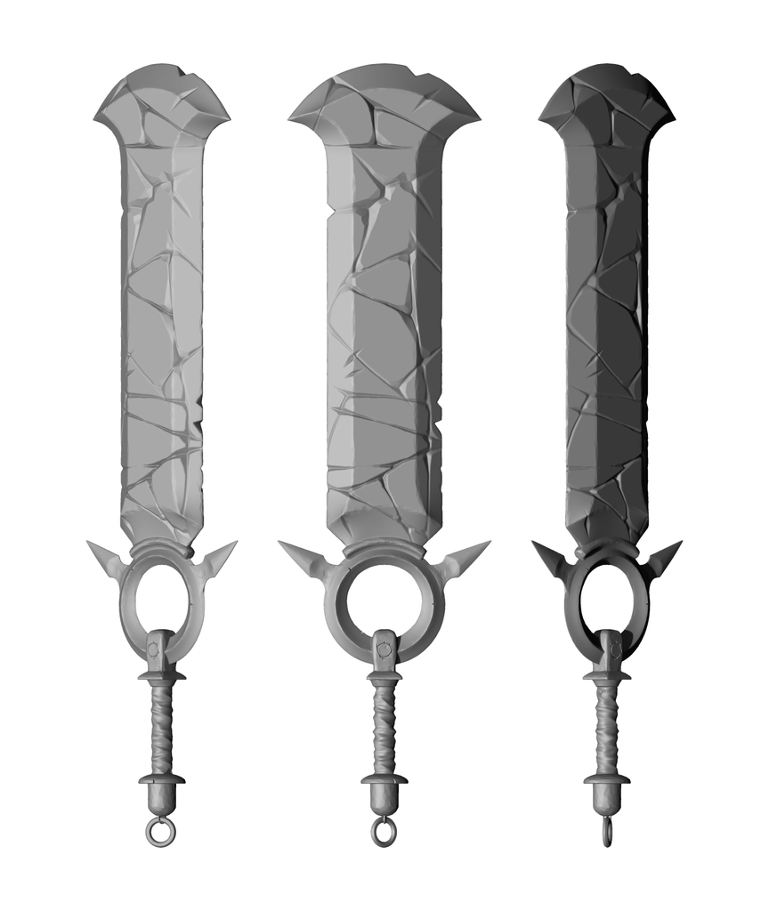 Free 3D file Cracked Sword 🗡️ ・3D printing template to download・Cults