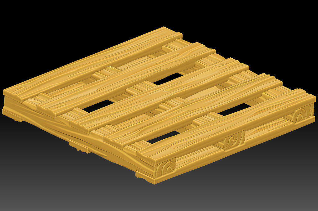 Free 3D file Pallet Coaster Stylized 🪵 ・3D printer model to download・Cults