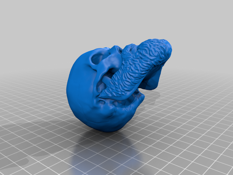 Archivo 3D gratis Calavera con barba 🗿・Modelo para descargar y imprimir ...