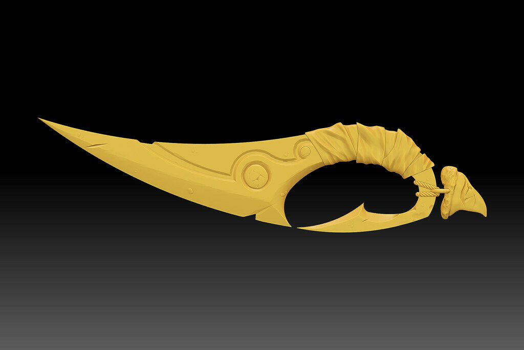 Free 3D file Ocean_Dagger_04012023 🗡️ ・3D printing design to download・Cults