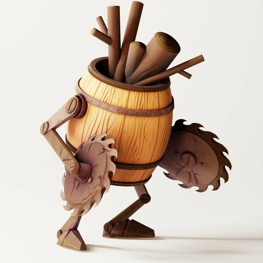 Free 3D file Mechanical Lumberjack 🪵・3D printing model to download・Cults