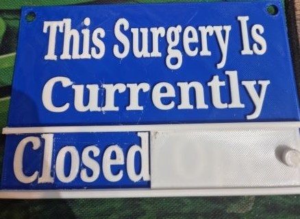 Free 3D file Closed Sign For Surgery Or Business 🩺 ・3D printer design ...