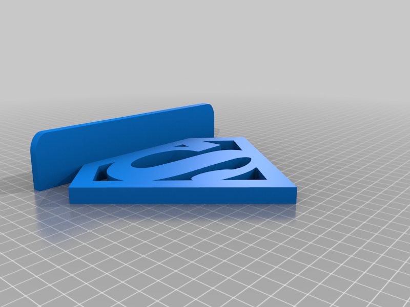 🦸‍♂️ SUPERMAN SHELF・Free STL File for ・Cults